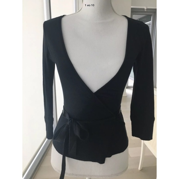 Express | Sweaters | 79 Express Fashion Wrap Cardigan Black Size Xs ...